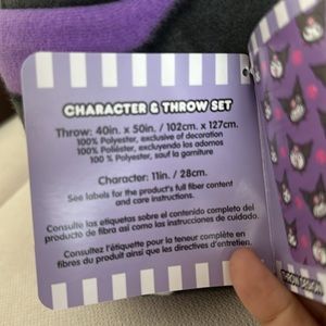Sanrio | Other | Sanrio Hugger Character And Throw Set Kuromi New With ...